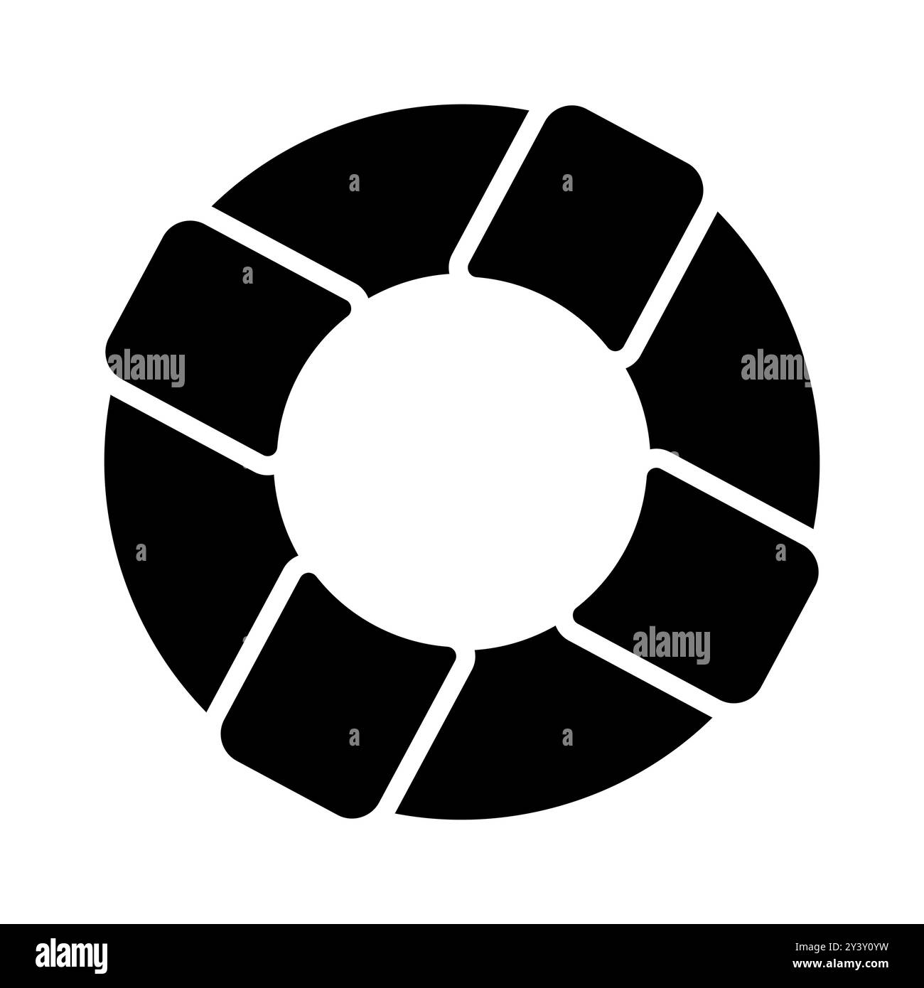 Life ring vector icon. Life preserver symbol. Life saving sign ...