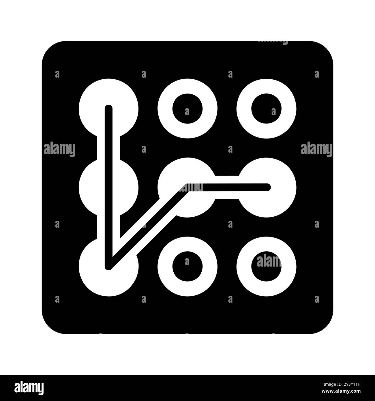 Lock pattern vector icon. Hand entering smartphone password symbol ...