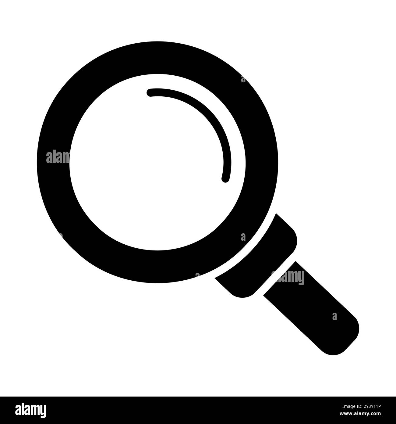 Magnifying glass vector icon. Security sign. Graph symbol for your web ...