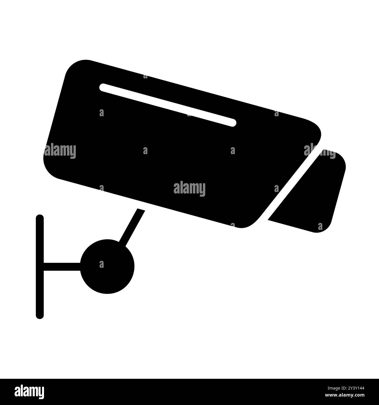 Cctv camera vector icon on white background. Security sign. Graph ...