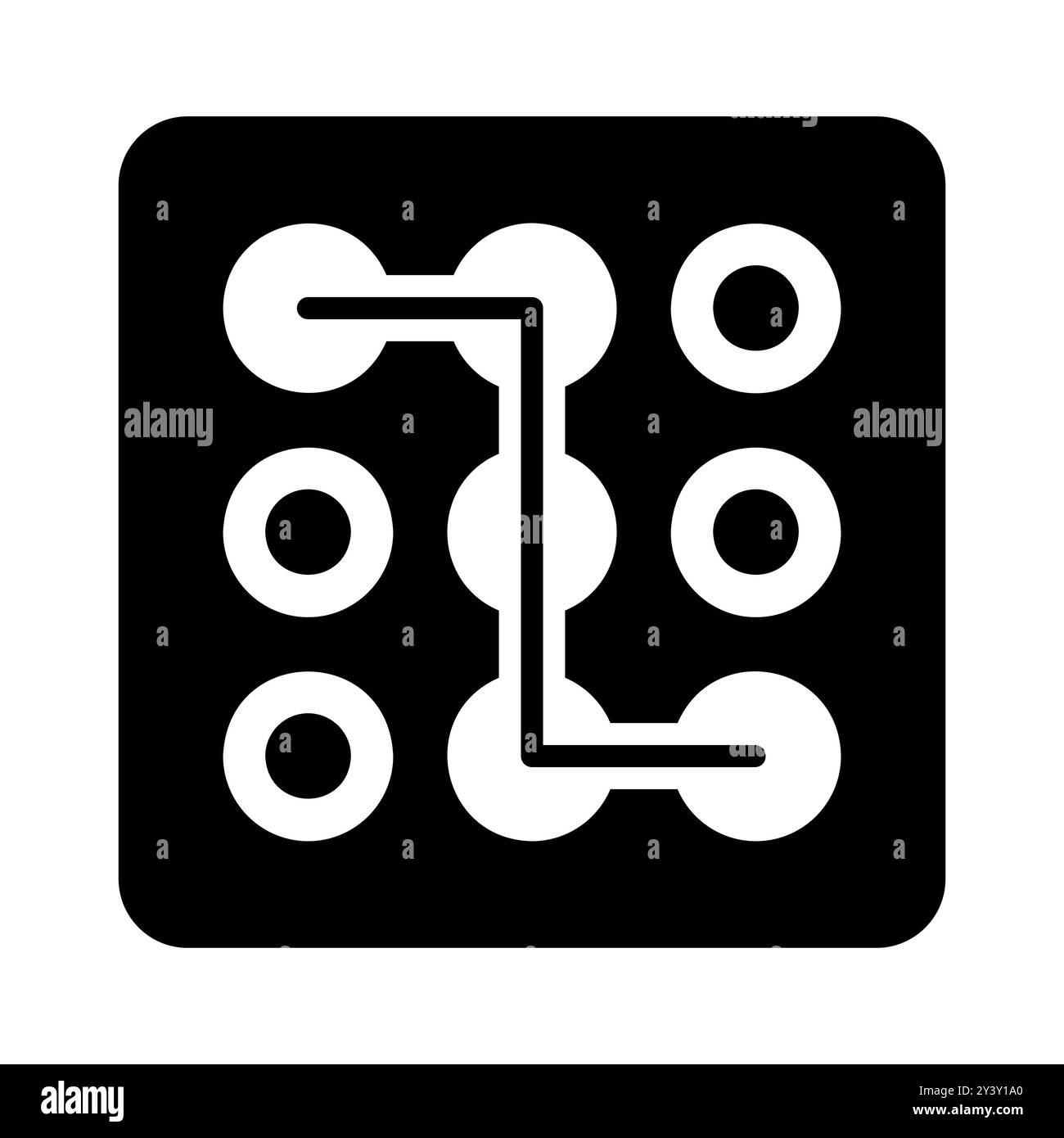 Lock pattern vector icon. Hand entering smartphone password symbol ...