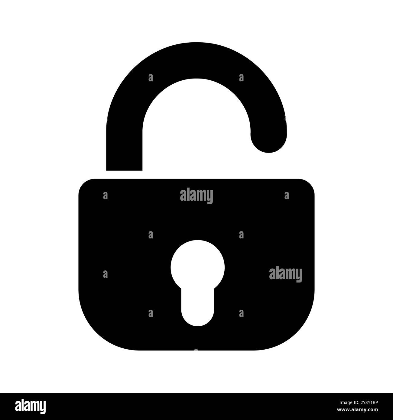 Unlock vector icon. Security, safety, encryption, privacy concept ...