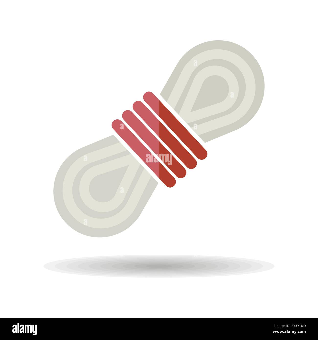 Hiking rope vector isolated icon. Camping sign. Graph symbol for travel ...