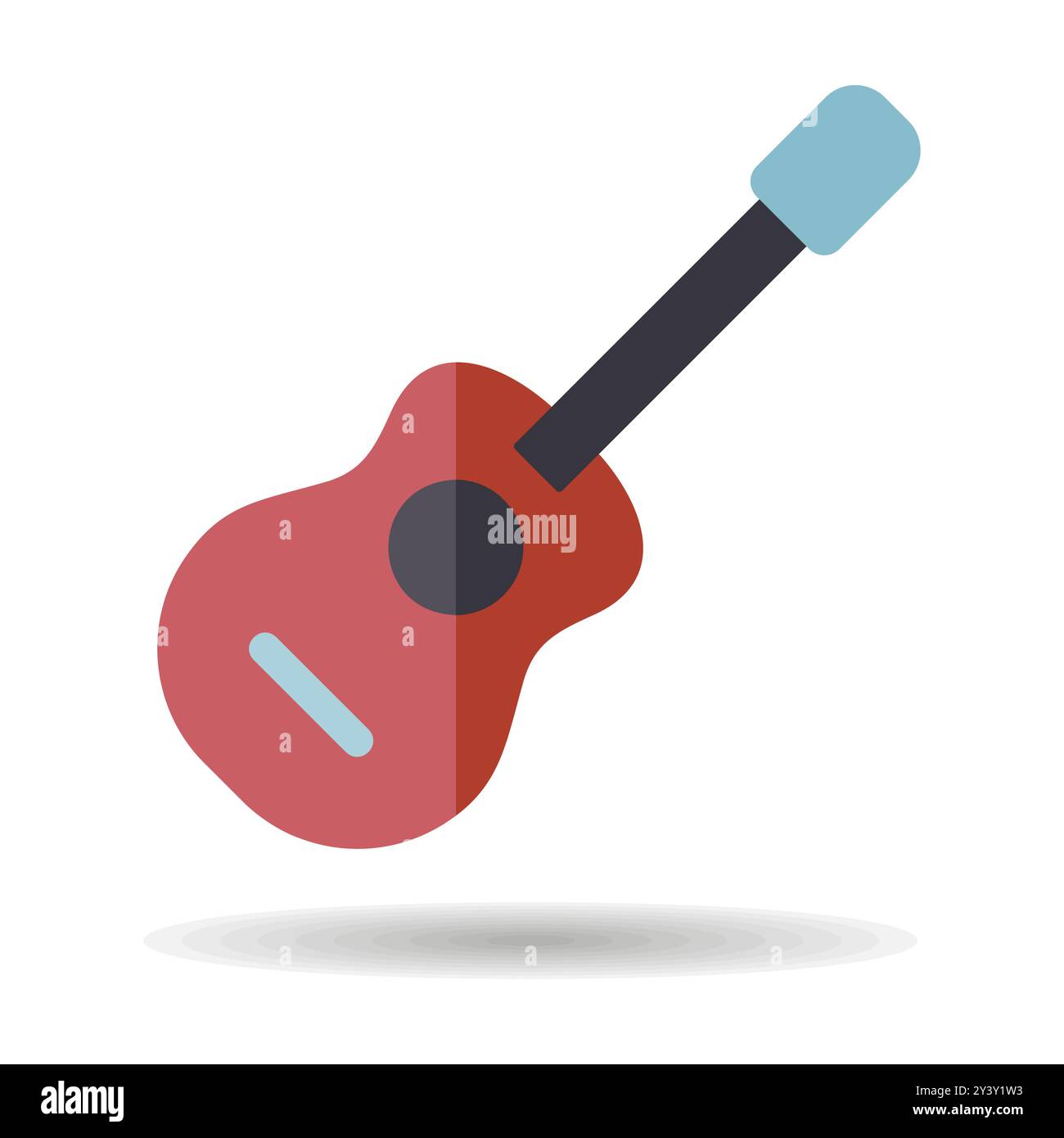 Classical acoustic guitar vector icon. Graph symbol for musical web ...