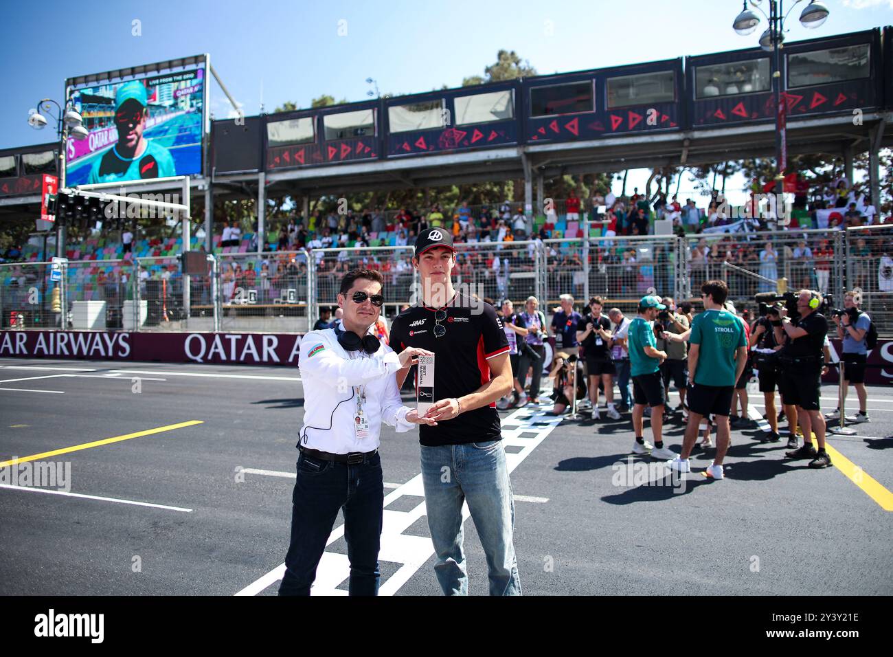Baku, Azerbaijan. 15th Sep, 2024. BEARMAN Ollie, Haas F1 Team VF-24 ...