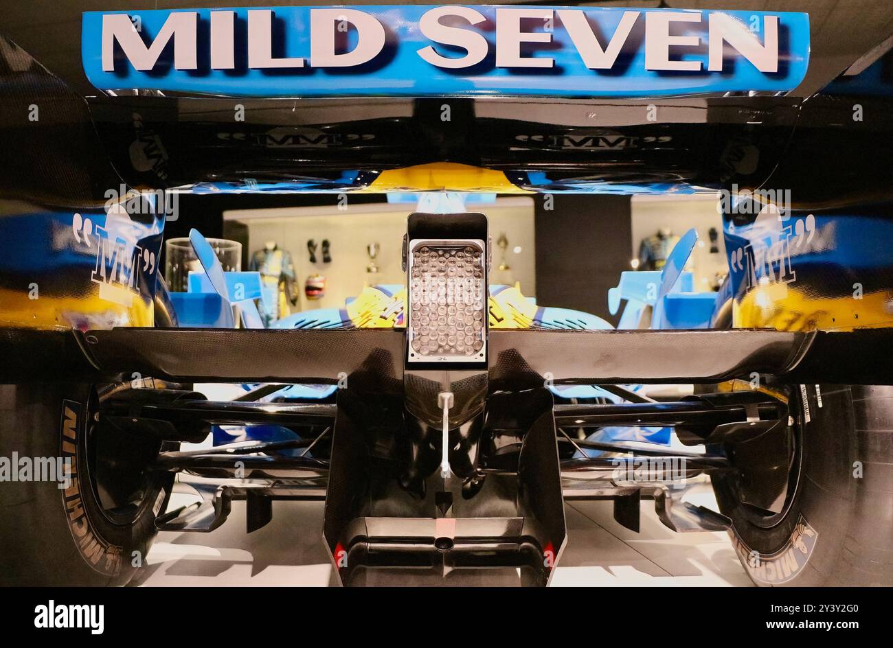 Rear view of World Championship Renault R25 Formula 1 car of Fernando ...