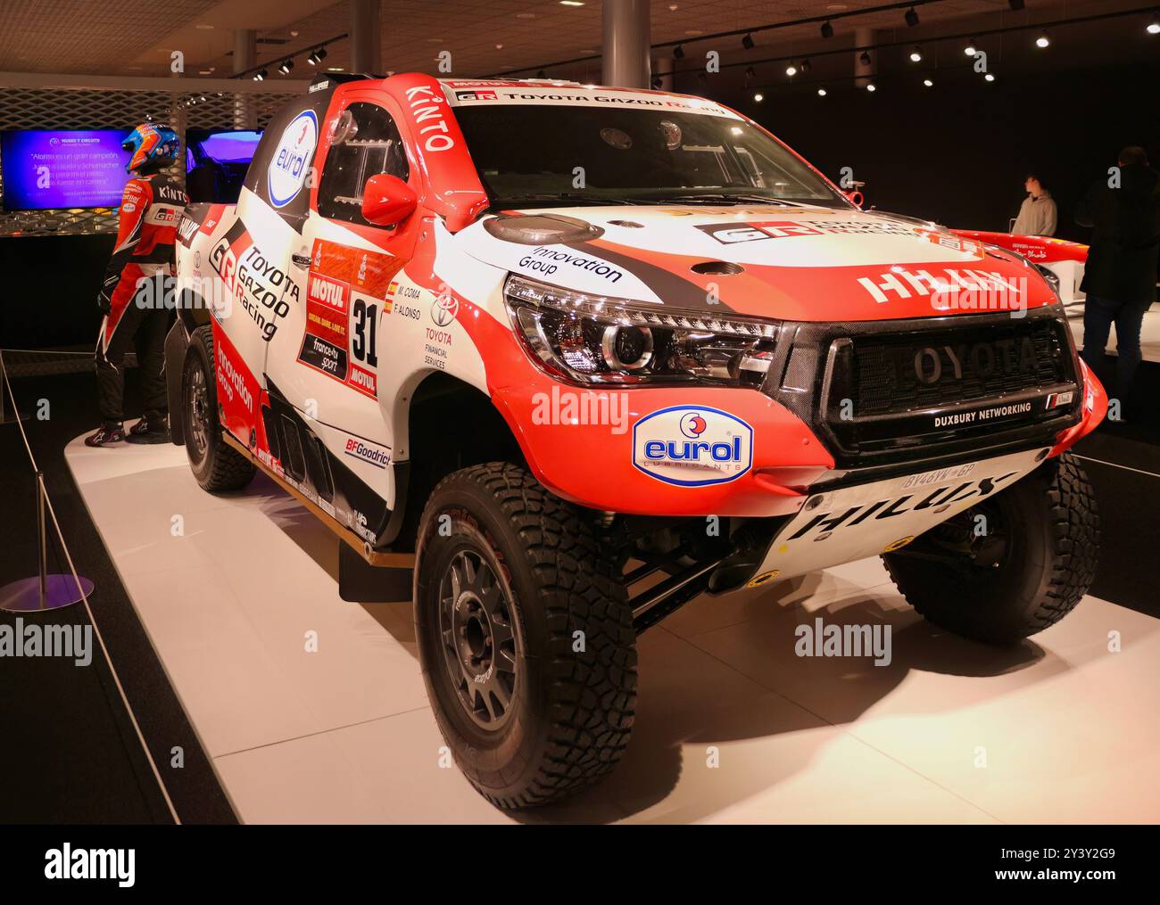 Toyota Gazoo Racing Toyota Hilux 2020 Dakar rally car driven by ...