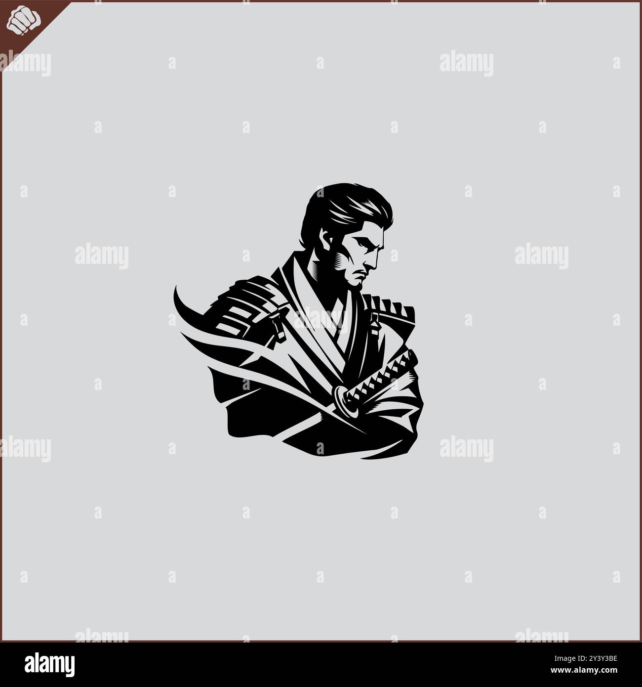 Samurai. Japan warrior with katana sward Stock Vector Image & Art - Alamy