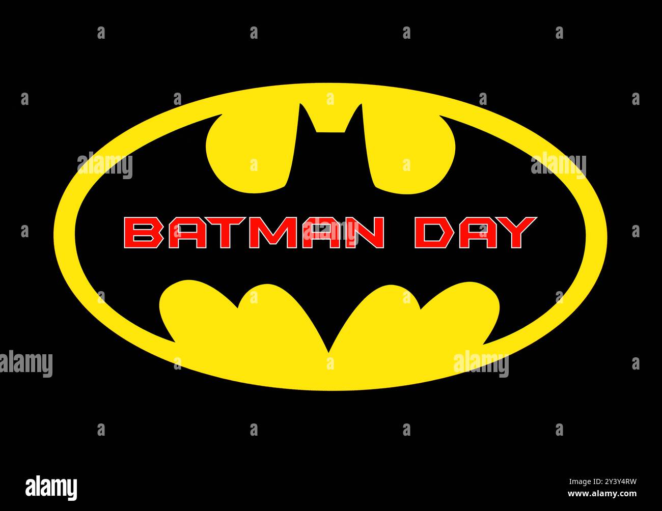 Bologna - Italy - September 15, 2024: Batman logo for Batman Day ...