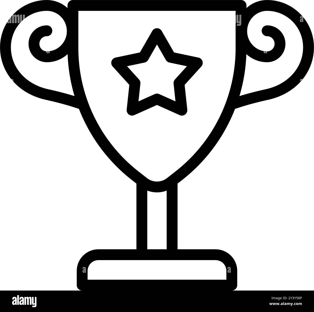 icon Line trophy ball soccer game.Football, sport, strategy. Editable ...