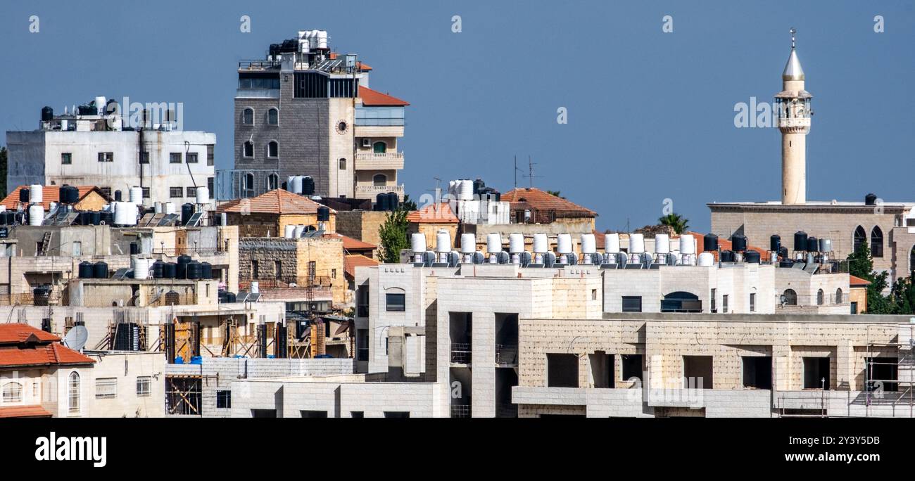 Panorama the skyline of Ramallah, capital city of Palestine Stock Photo ...