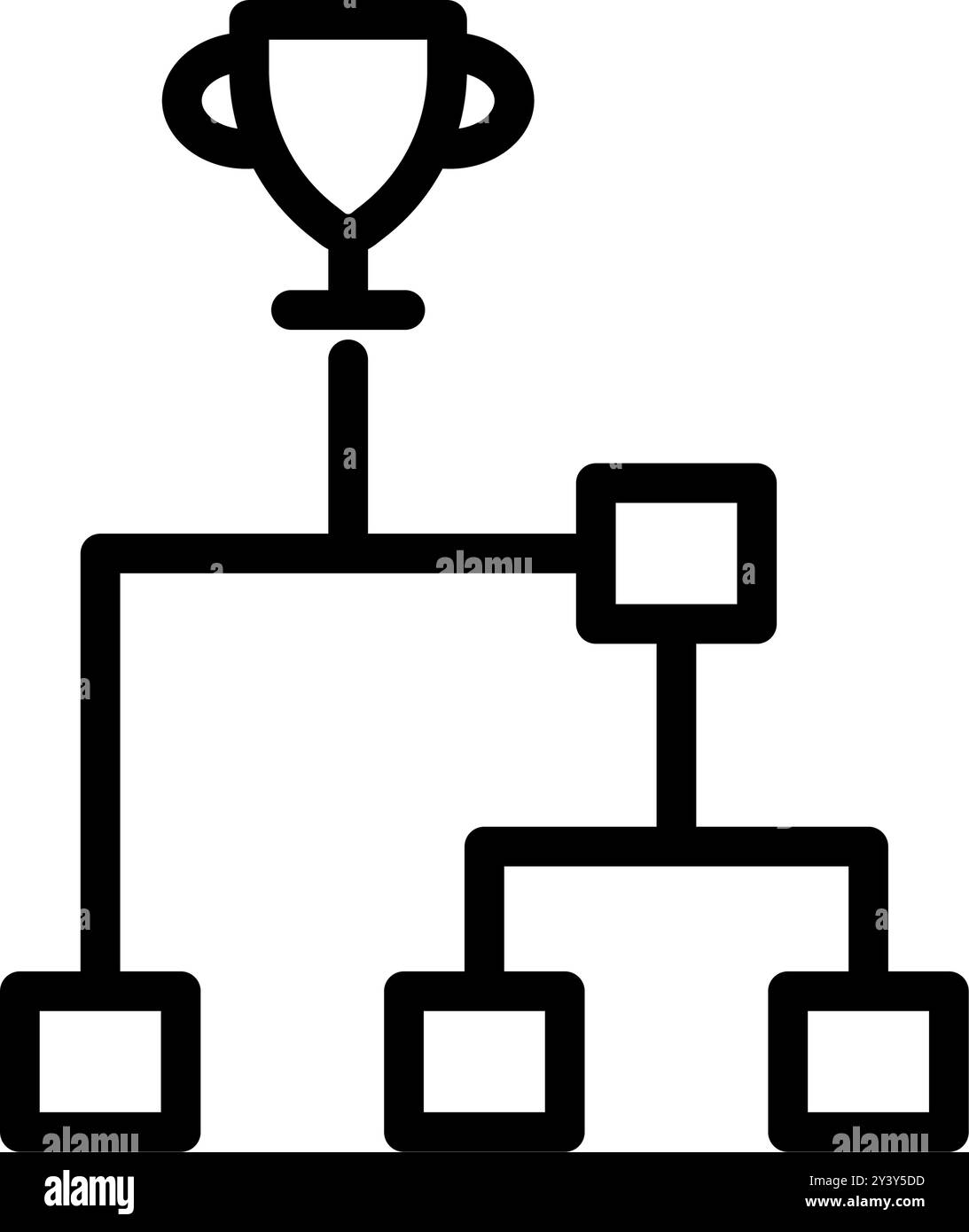 icon Line hierarchy of soccer game.Football, sport, strategy. Editable ...