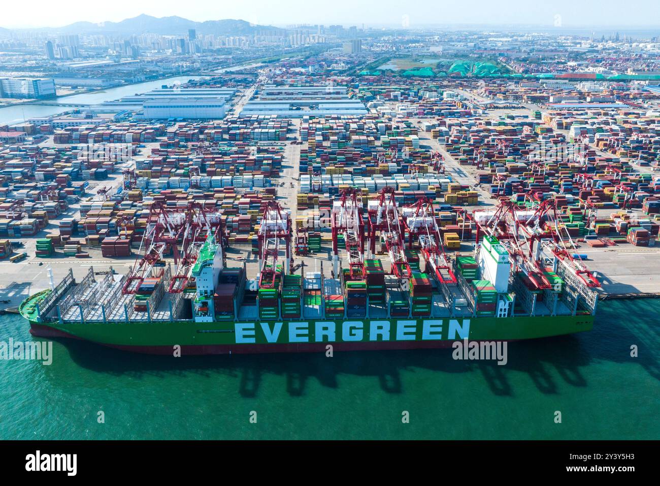 QINGDAO, CHINA - SEPTEMBER 15, 2024 - EVER AEON, the world's largest ...