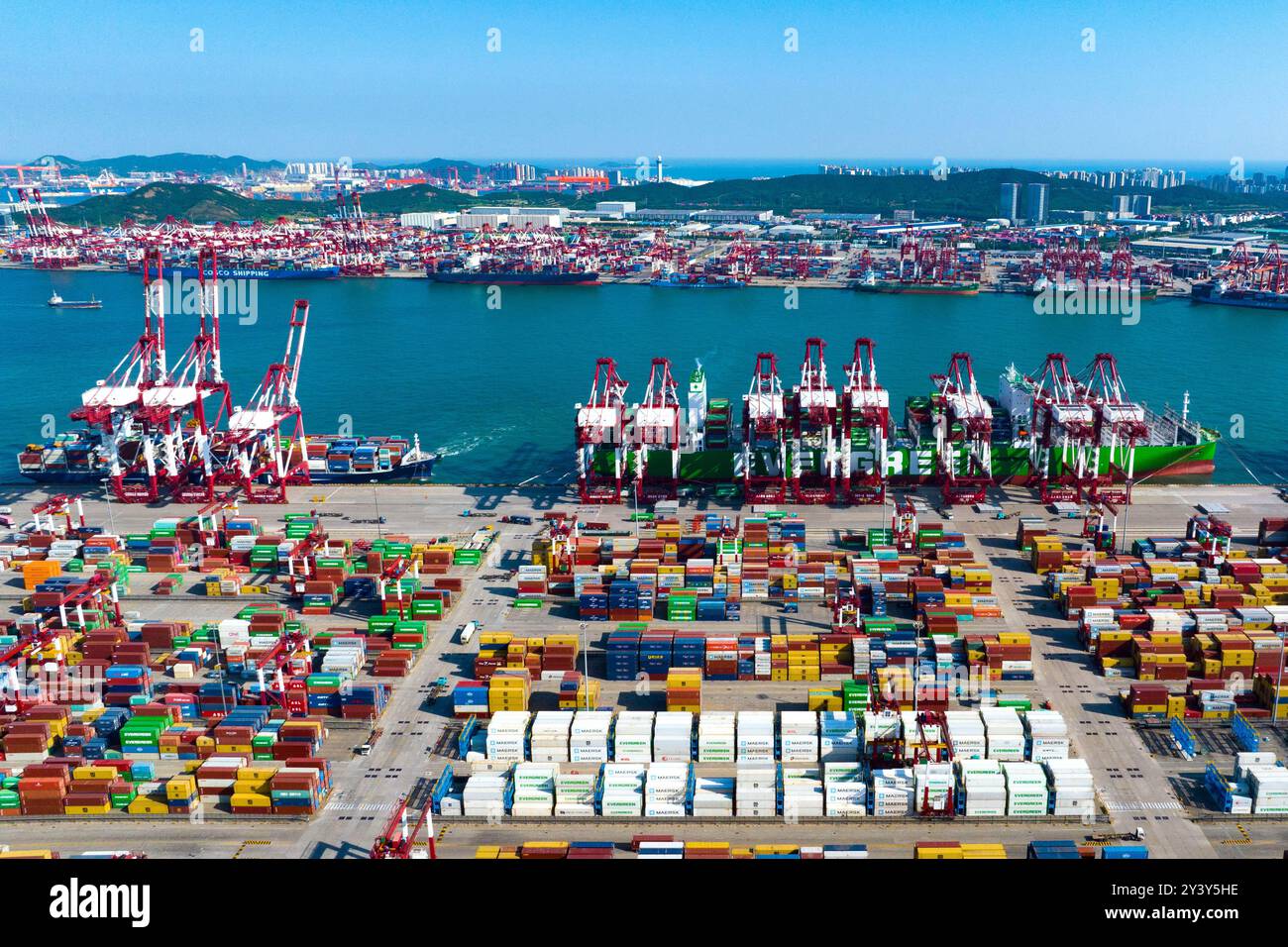 QINGDAO, CHINA - SEPTEMBER 15, 2024 - EVER AEON, the world's largest ...
