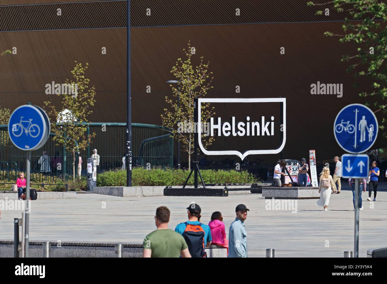 Large outdoor "Helsinki" sign Stock Photo - Alamy