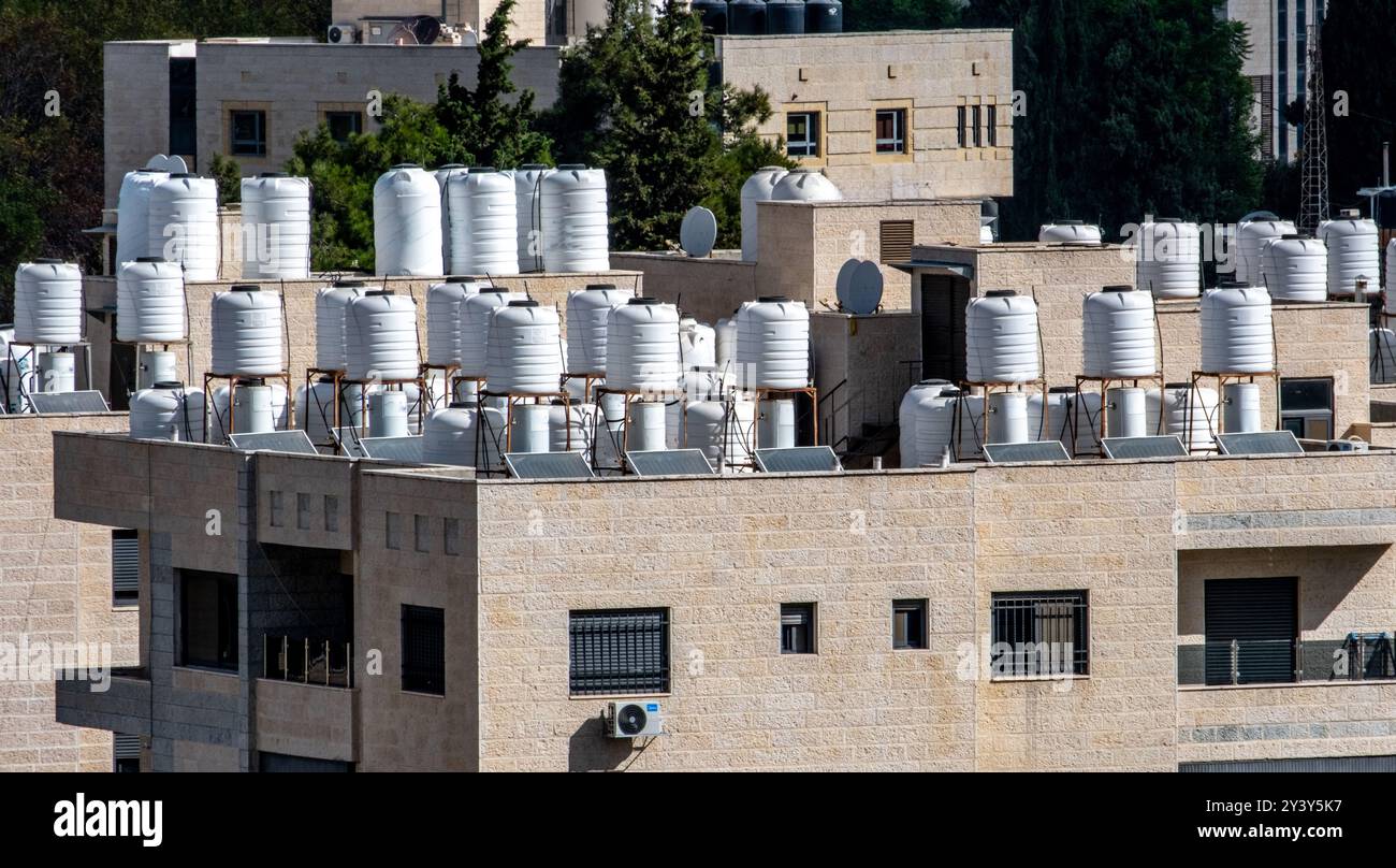 Palestine water tanks hi-res stock photography and images - Alamy