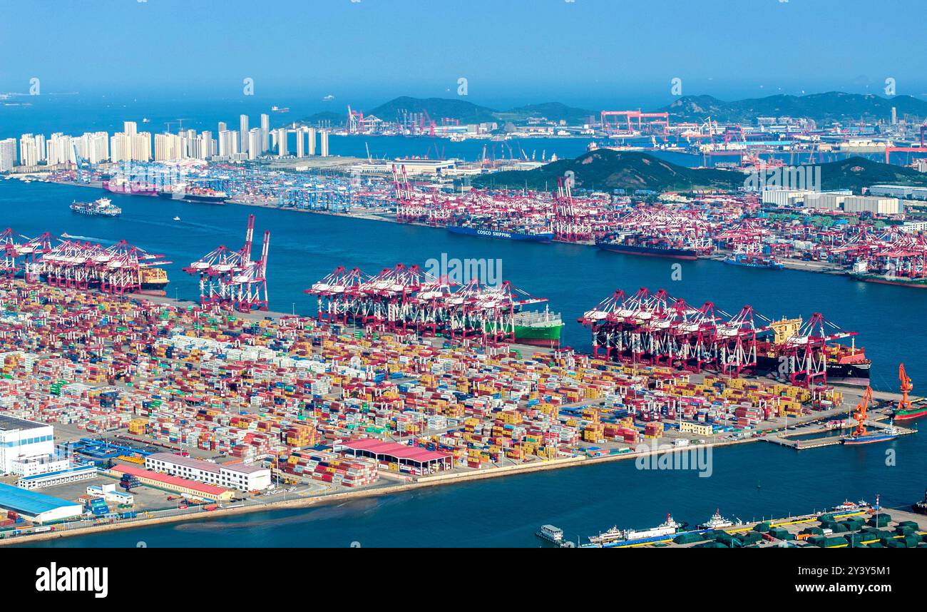 QINGDAO, CHINA - SEPTEMBER 15, 2024 - EVER AEON, the world's largest ...