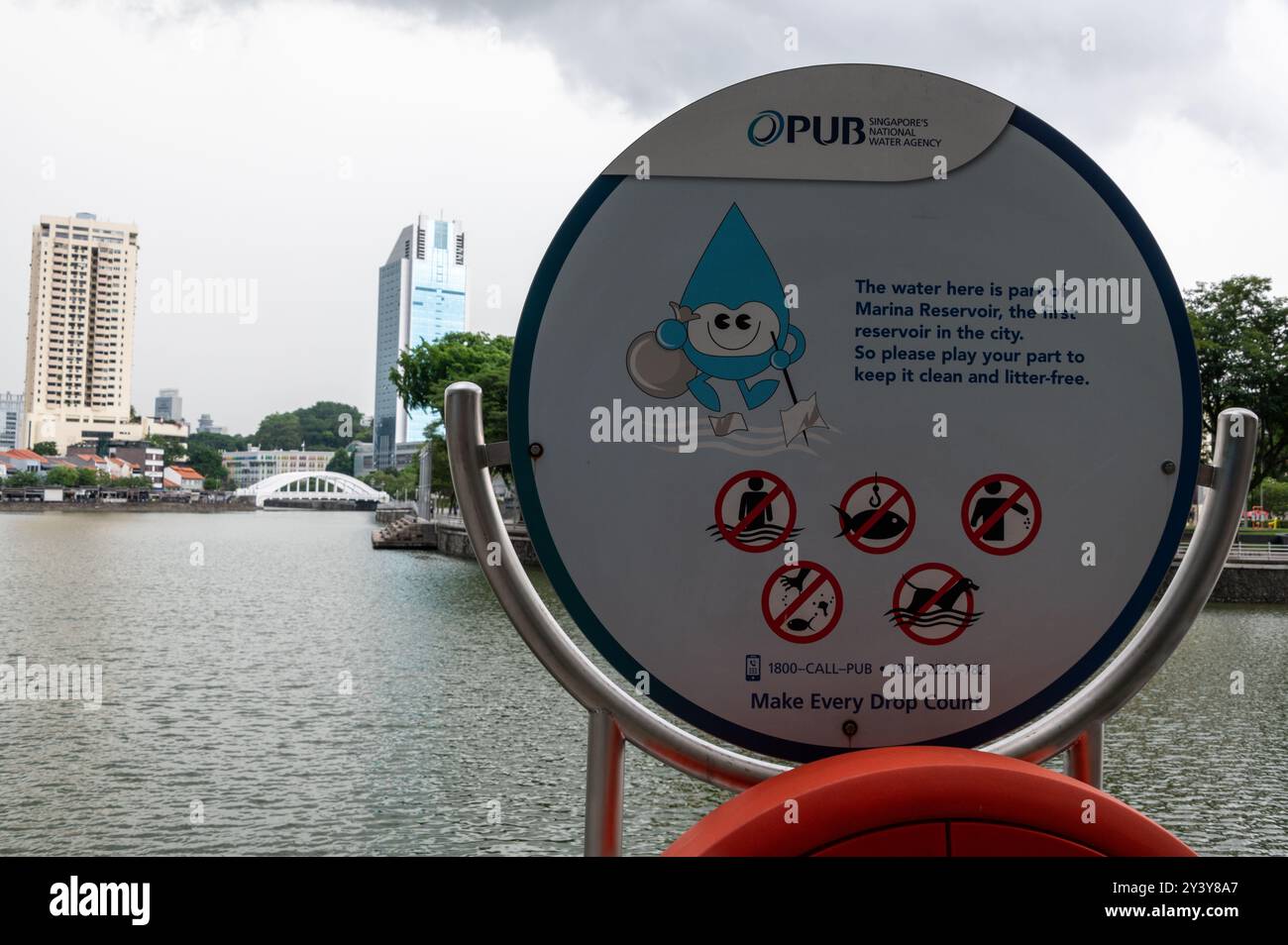 A polite public notice advising people on how to treat the Singapore ...