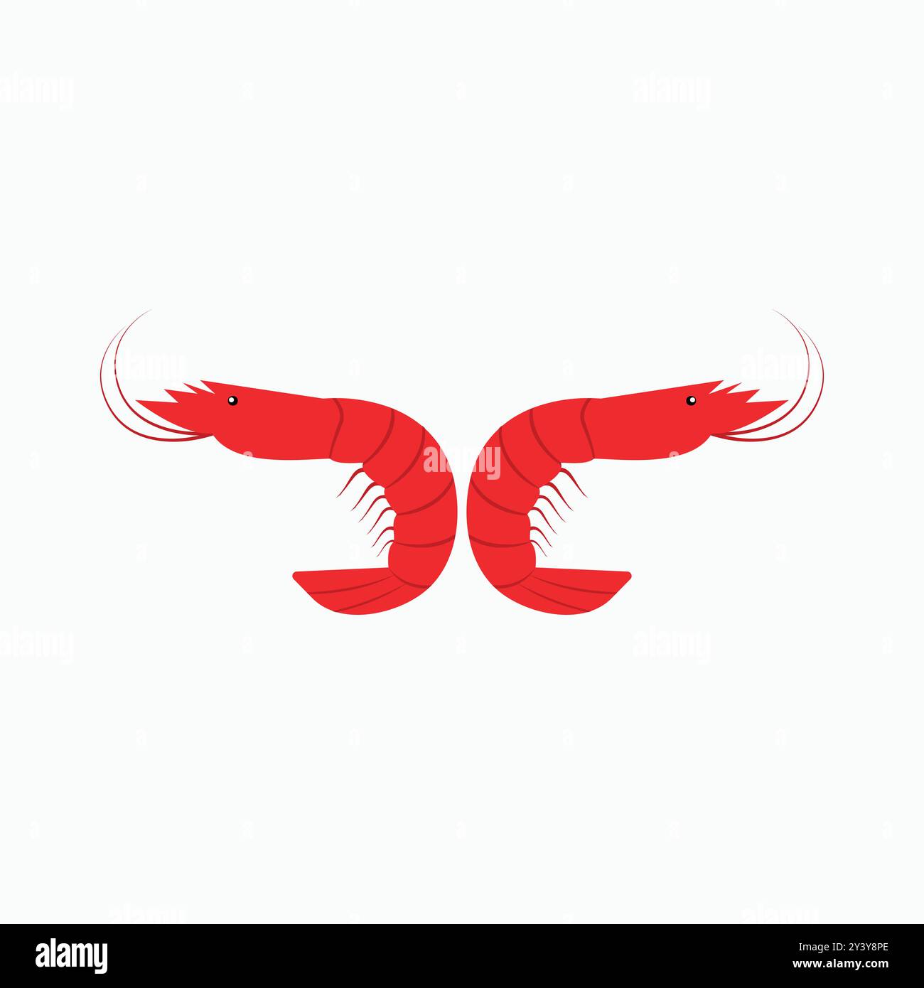 Shrimp symbol icon fishing hi-res stock photography and images - Alamy