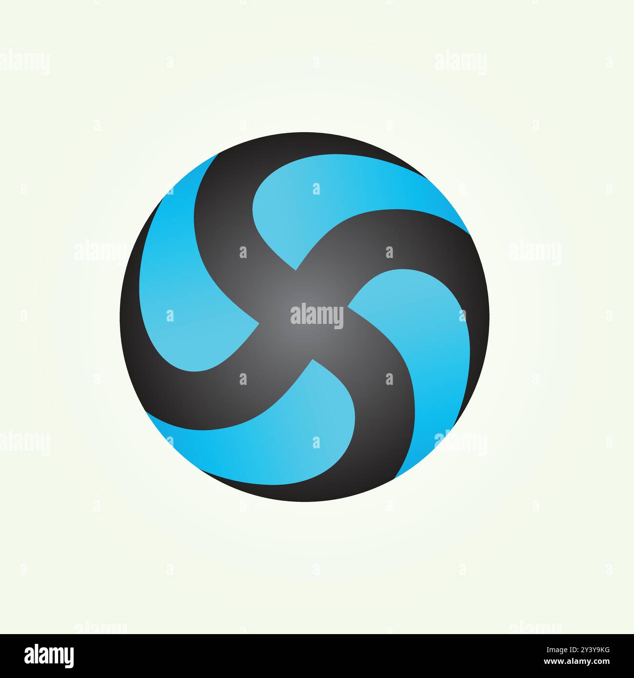 Modern communication and technology and data science circle Logo Stock ...