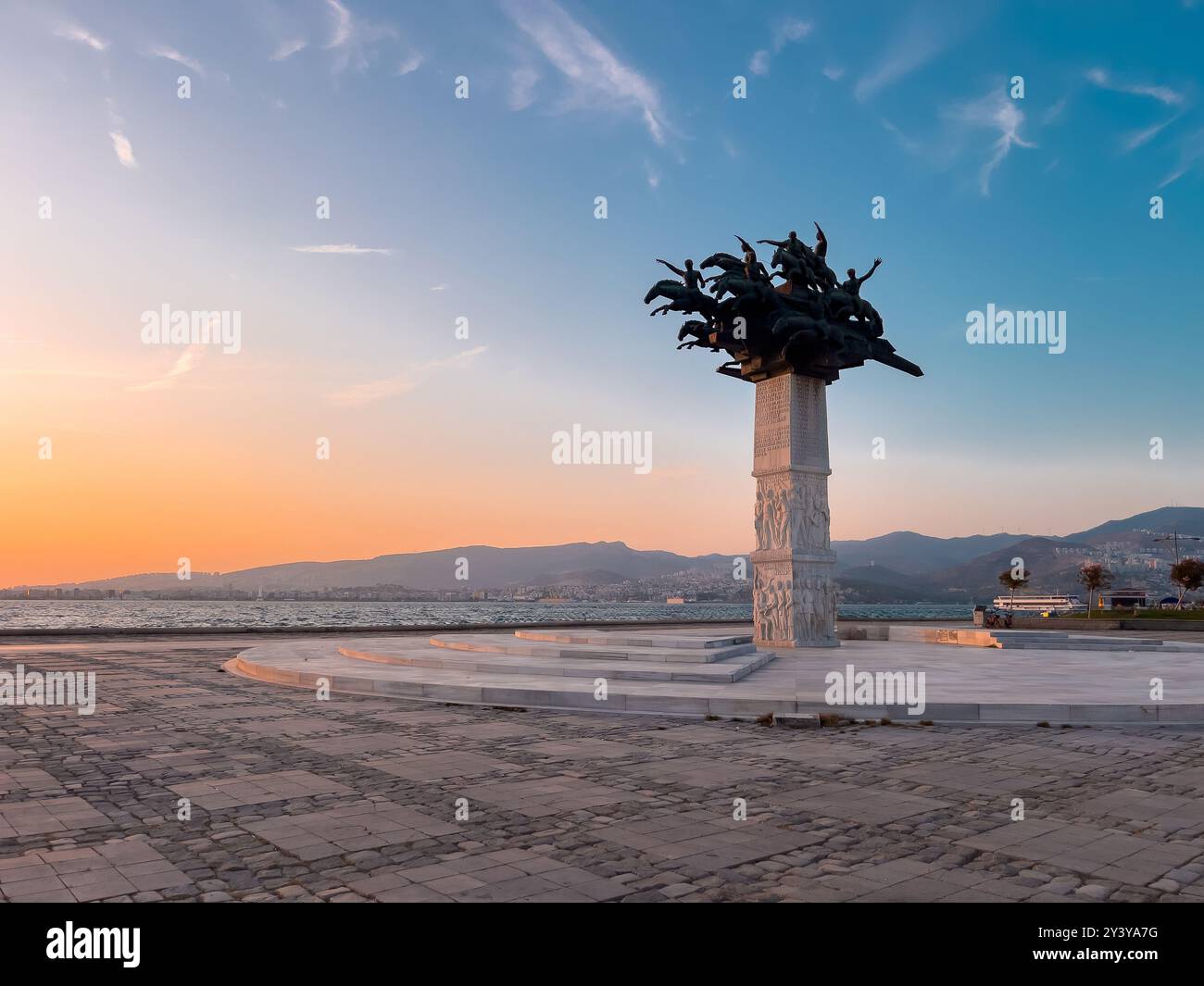 Izmir, Turkey - July 3, 2024: The Republic Tree Statue in Izmir ...