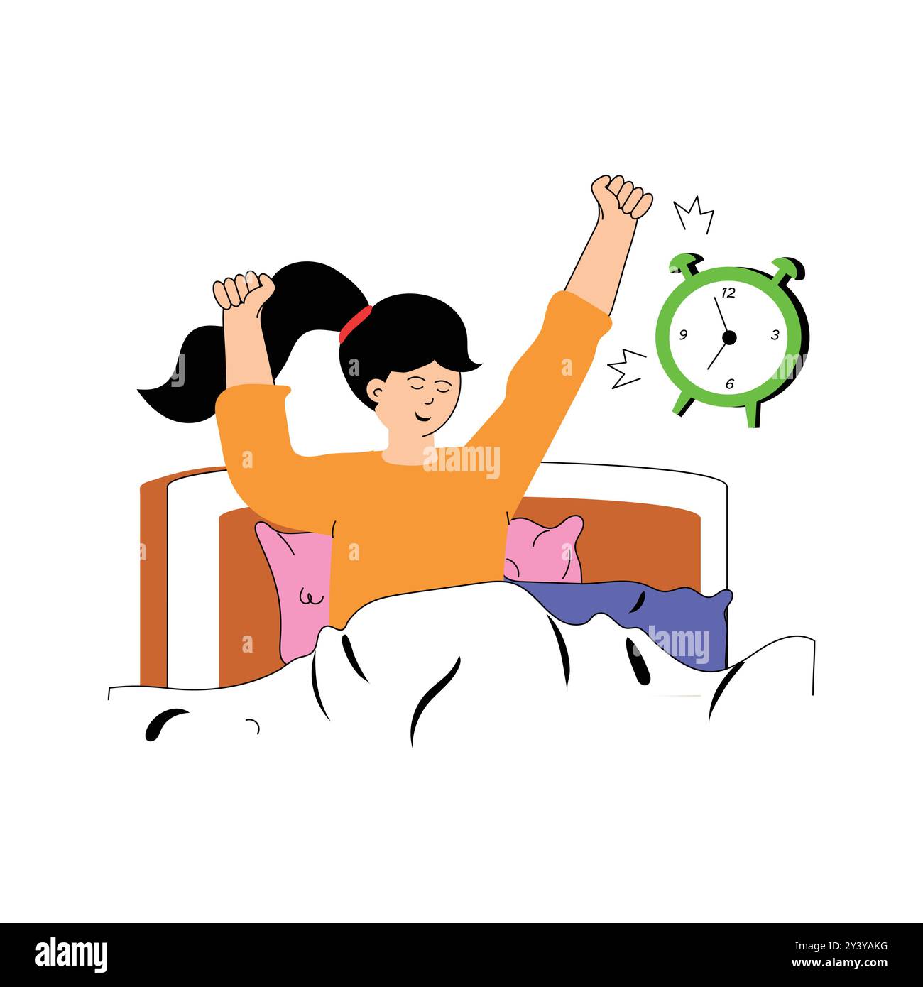 Morning student study Stock Vector Images - Alamy