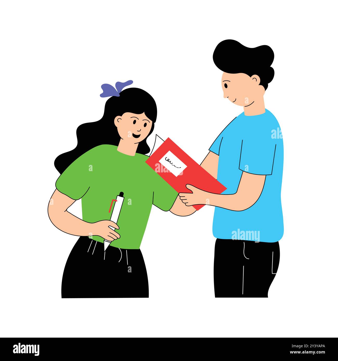 Peer group students Stock Vector Images - Alamy