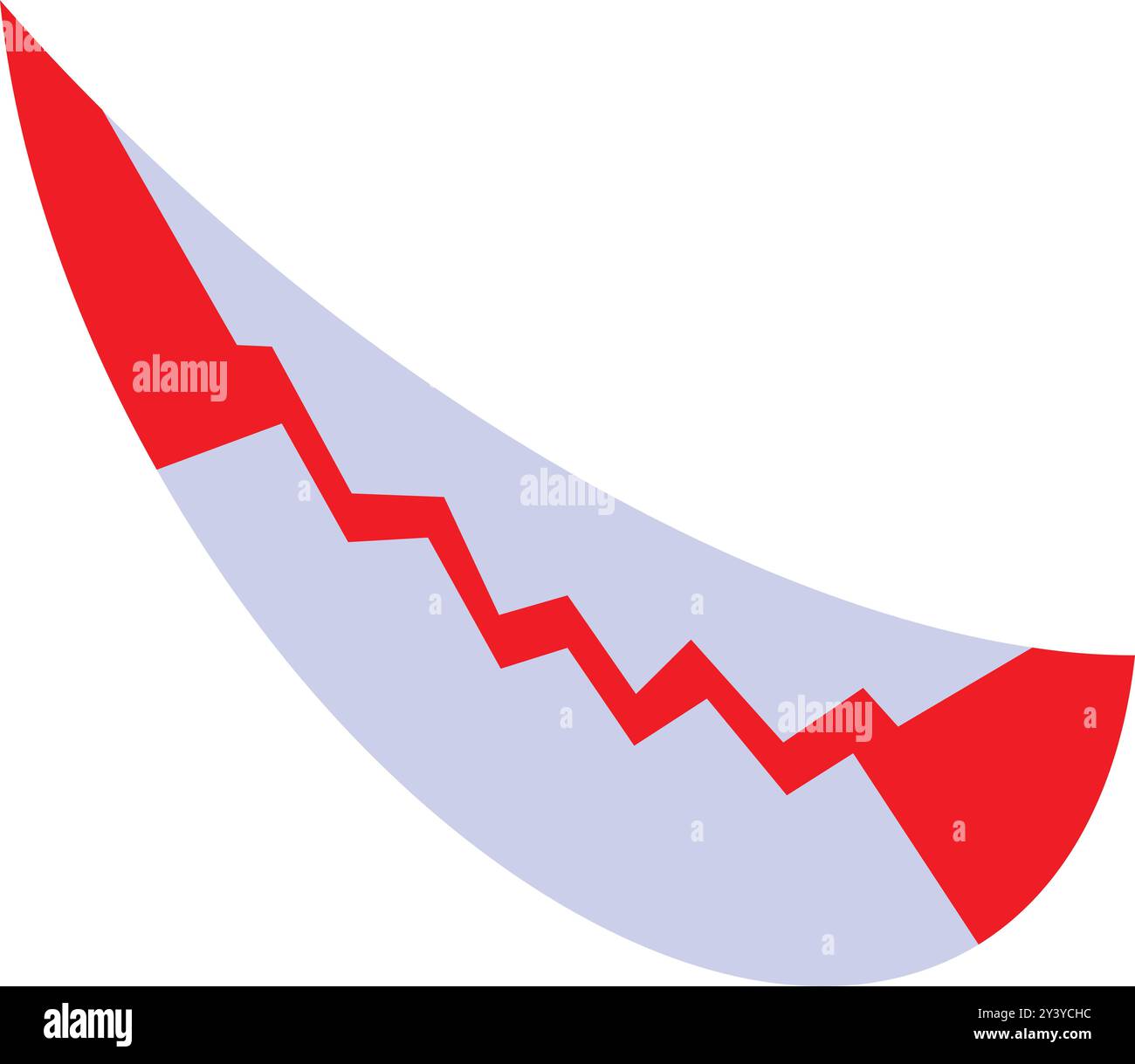 Red arrow chart is rapidly declining, representing a financial crisis Stock Vector Image & Art ...