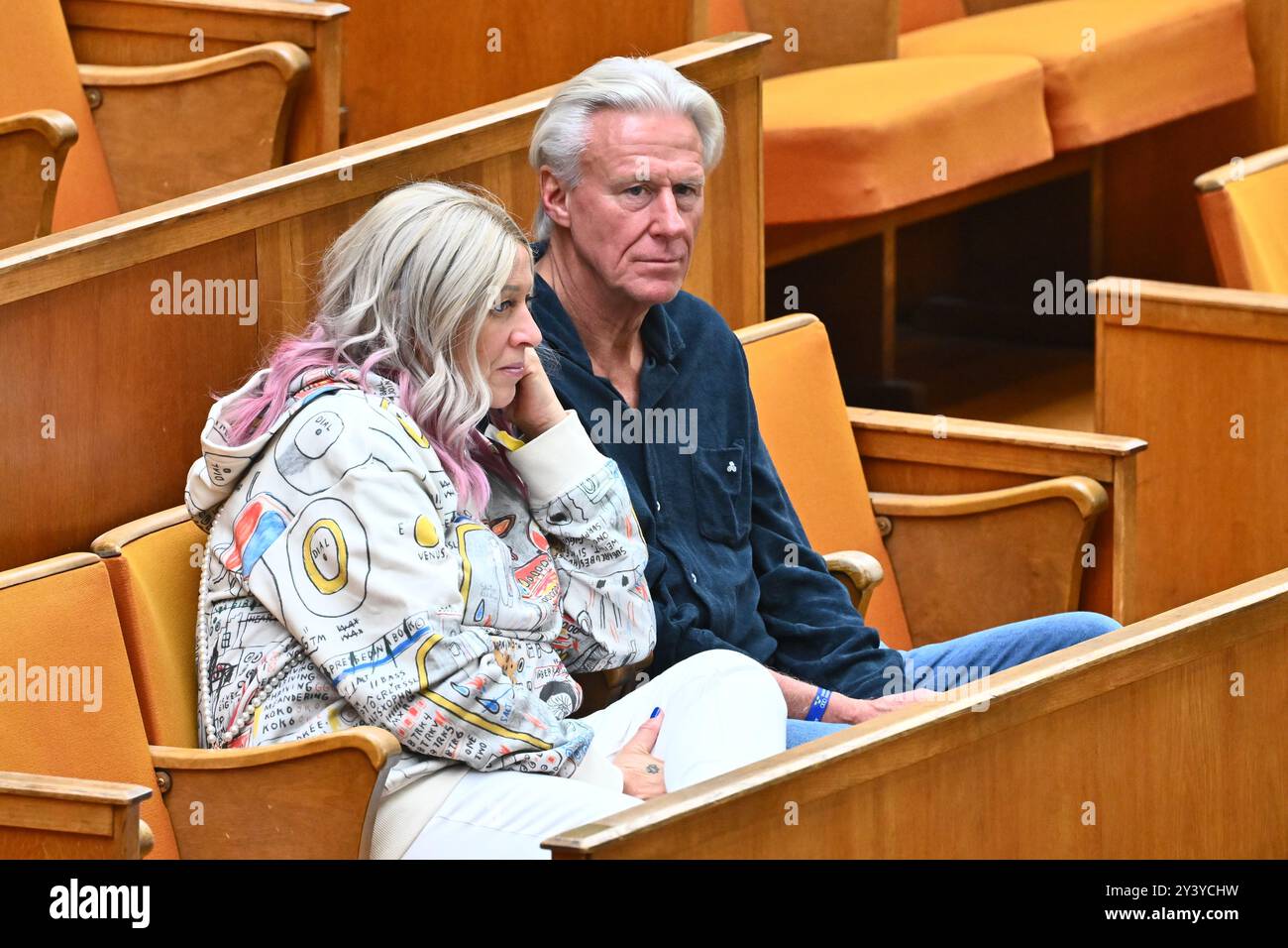 STOCKHOLM, SWEDEN 20240915Tennis legend Björn Borg with his wife ...