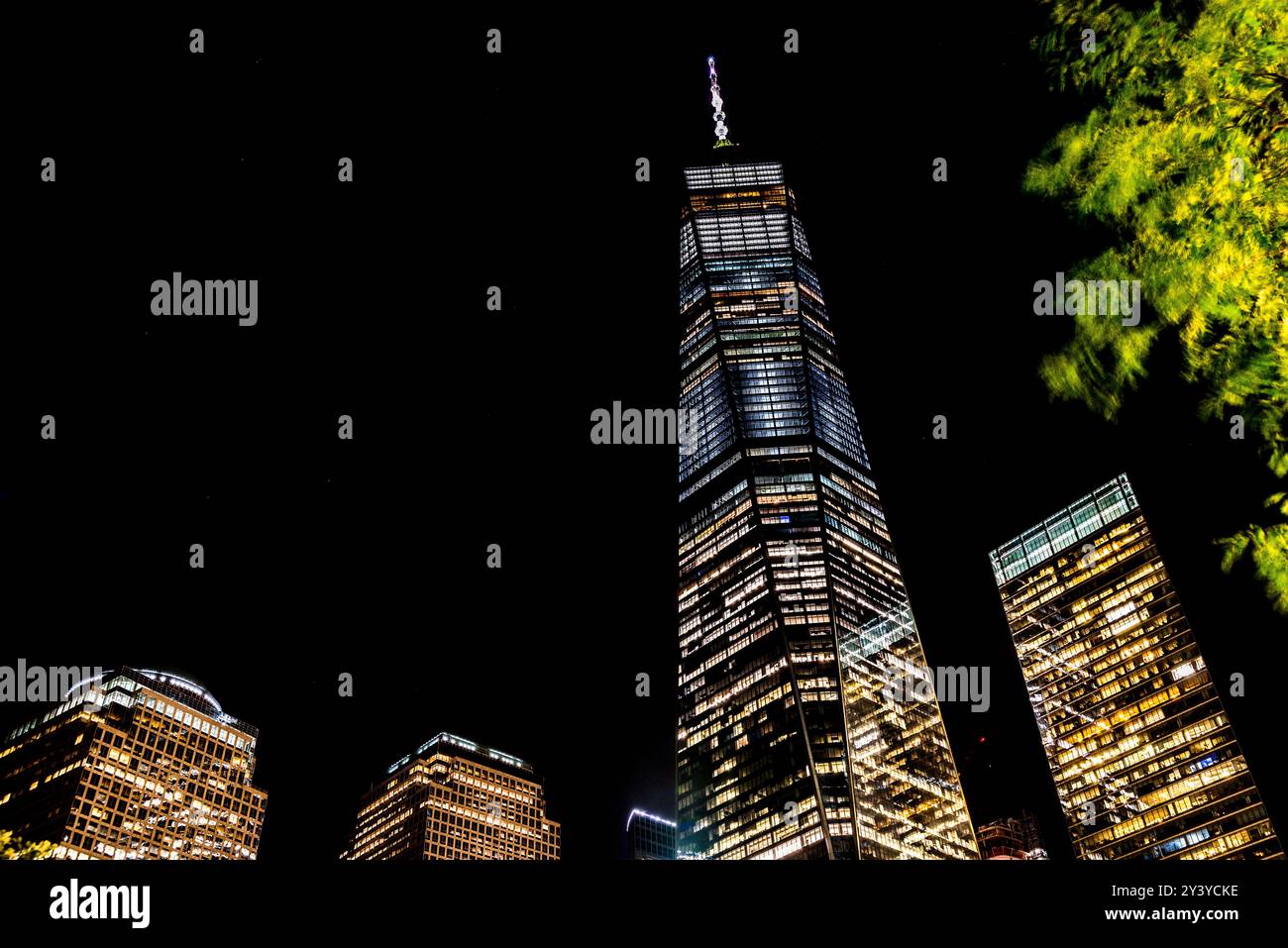 One World Trade Center at Night, New York City Stock Photo - Alamy