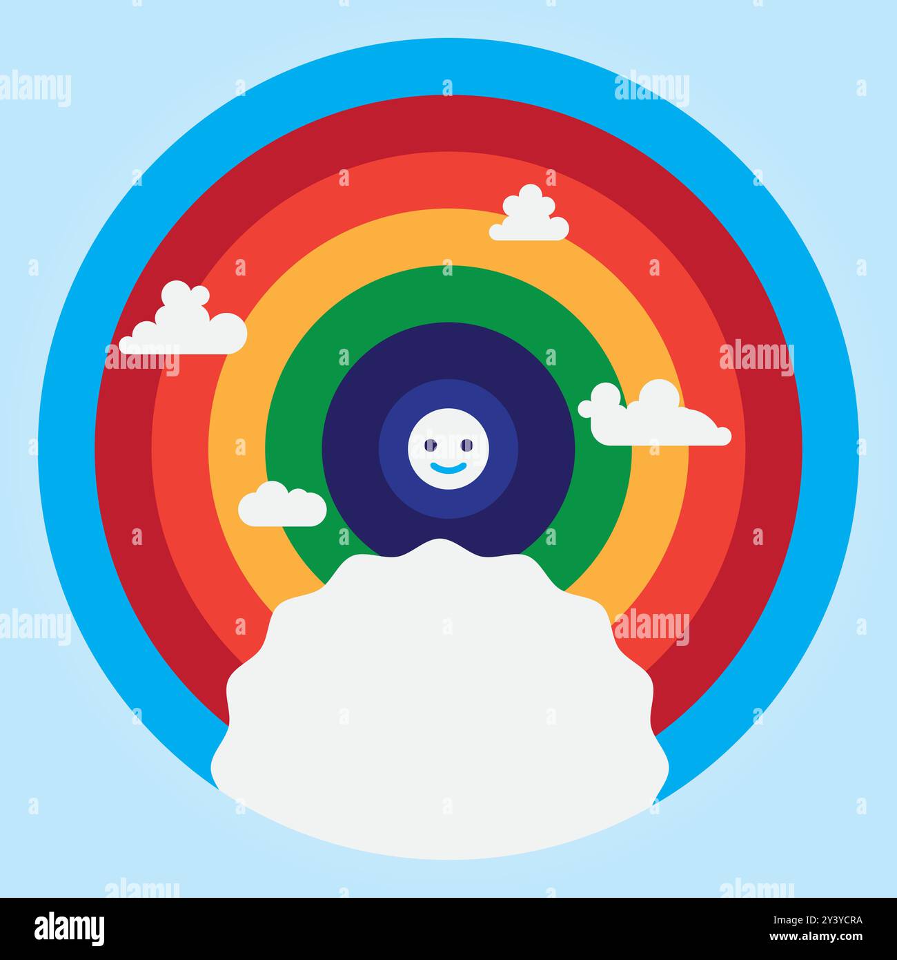 Colorful Rainbow Background kids design Stock Vector Image & Art - Alamy