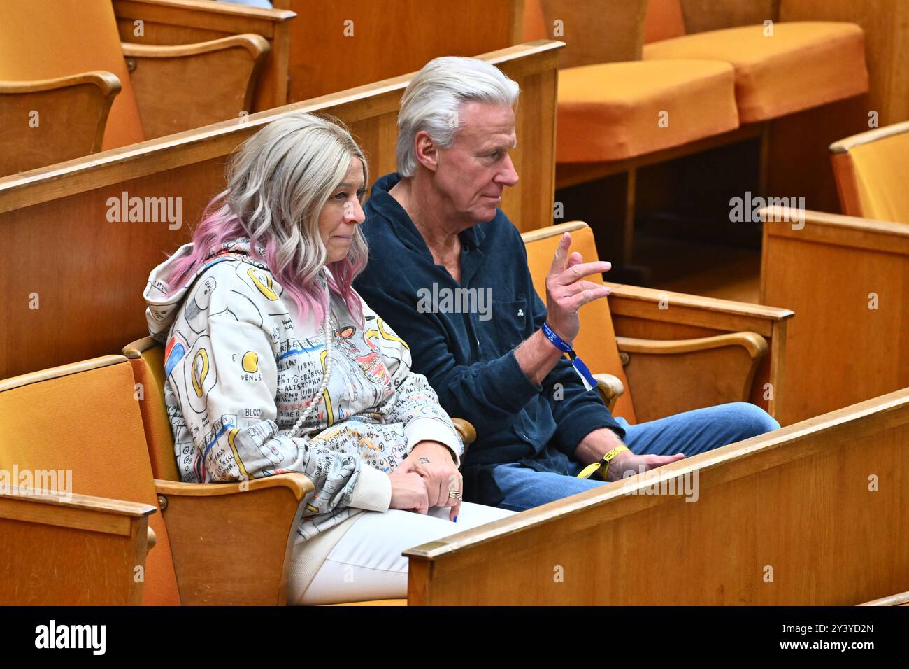 STOCKHOLM, SWEDEN 20240915Tennis legend Björn Borg with his wife ...