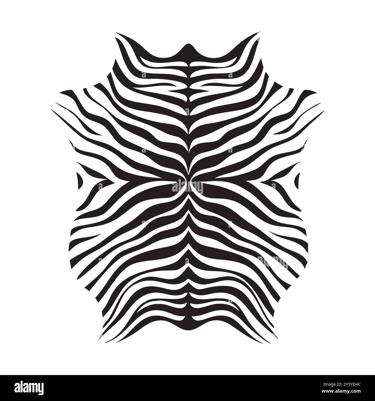 Zebra skin. Vector black and white Zebra background illustration ...