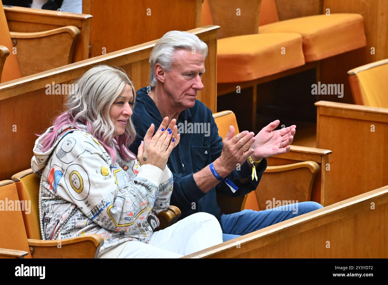 STOCKHOLM, SWEDEN 20240915Tennis legend Björn Borg with his wife ...