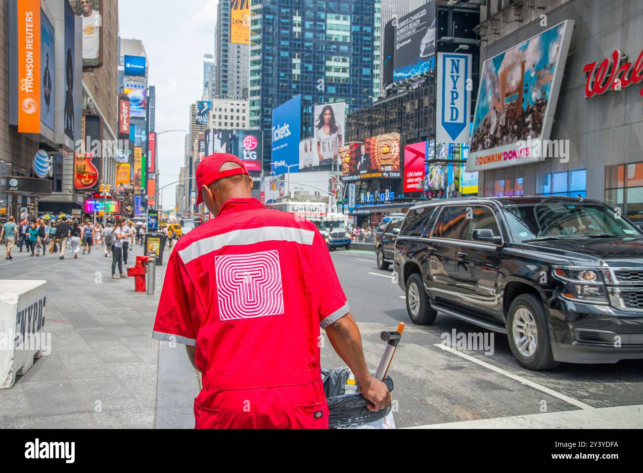 Times Square Street Scene, New York City Stock Photo - Alamy