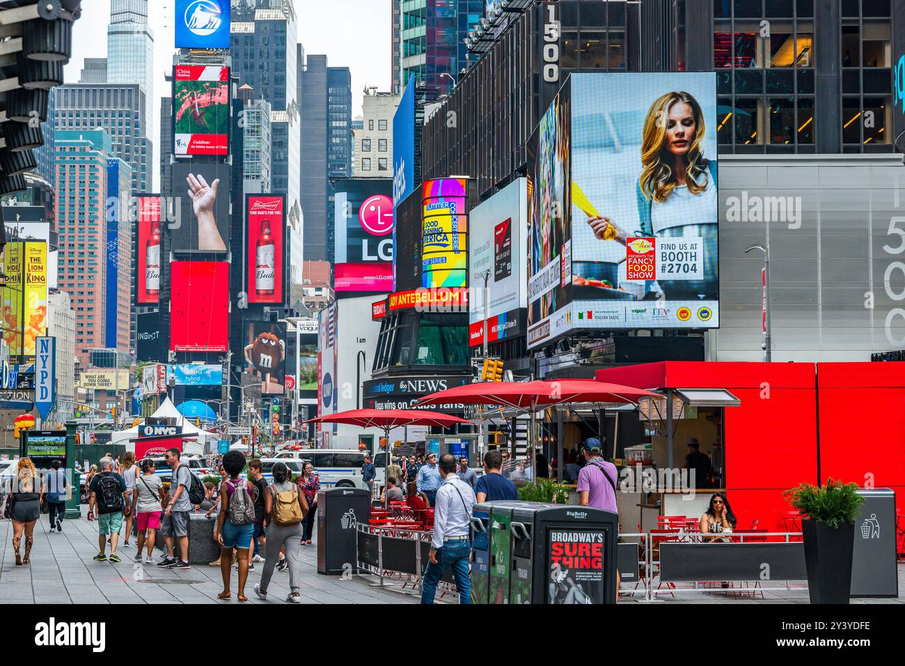 Times Square Street Scene, New York City Stock Photo - Alamy