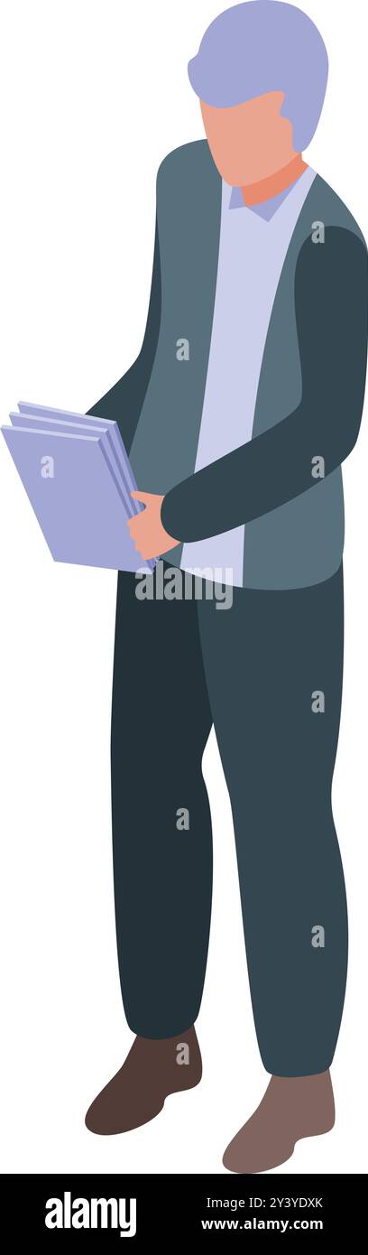 Isometric folder documents animation document hi-res stock photography ...