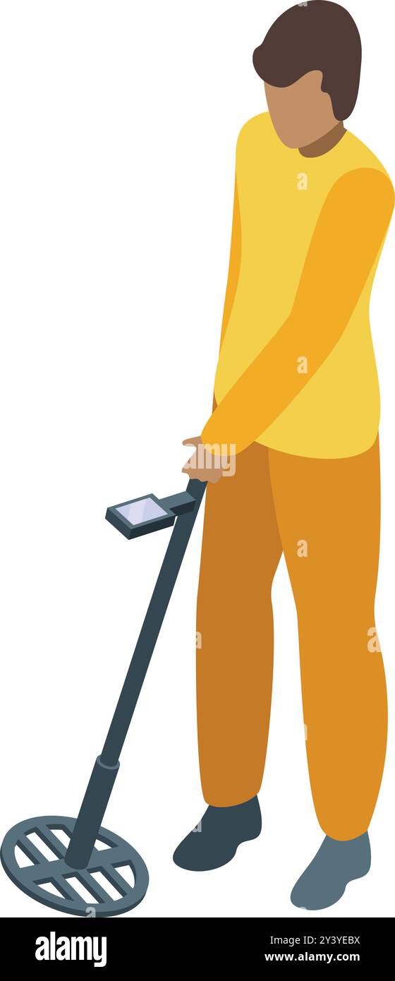 Treasure detecting Stock Vector Images - Alamy