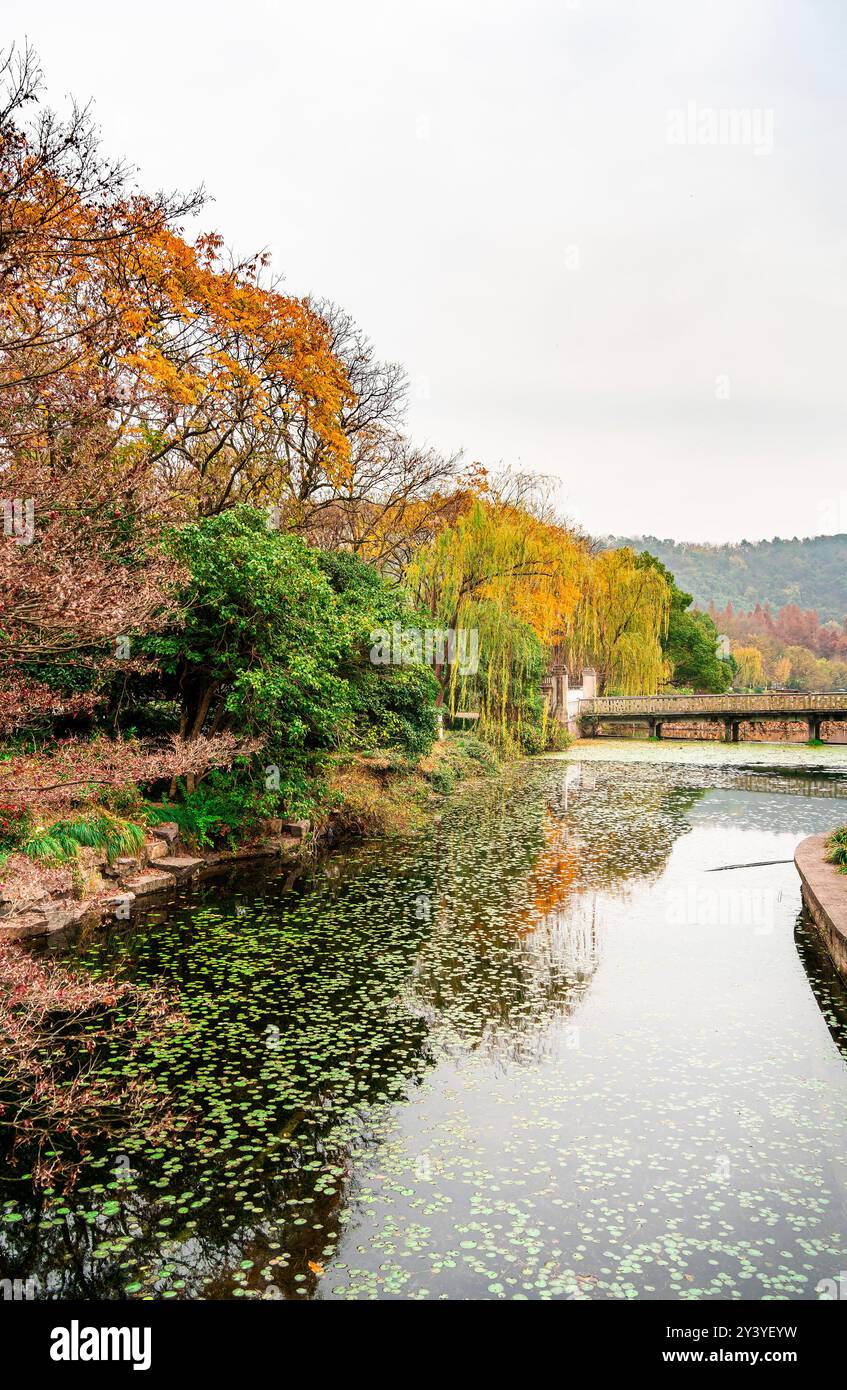 Hangzhou landmarks in autumn, China Stock Photo - Alamy