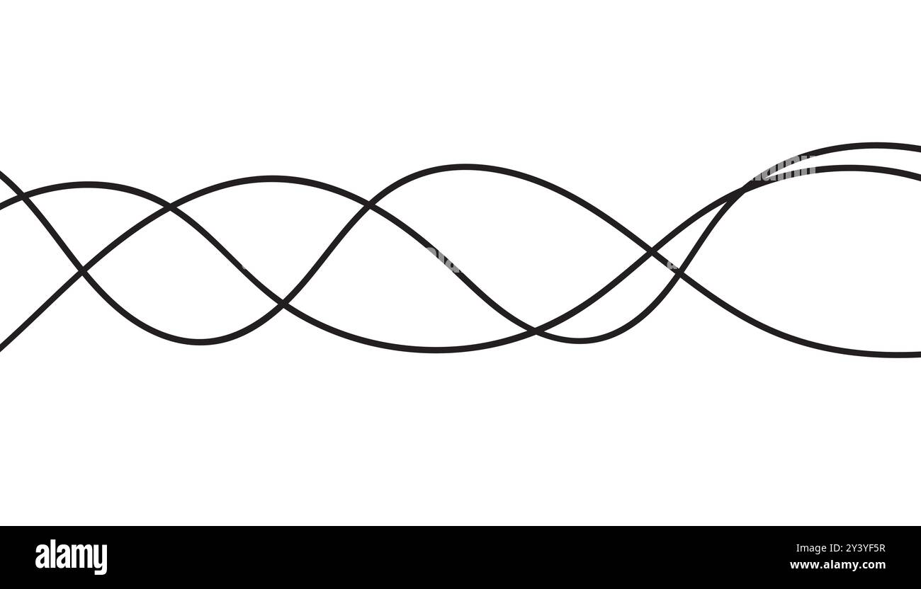 Abstract Thin line wavy, Curve wave lines pattern, black and white wavy ... Abstract Thin line wavy, Curve wave lines pattern, black and white wavy ...
