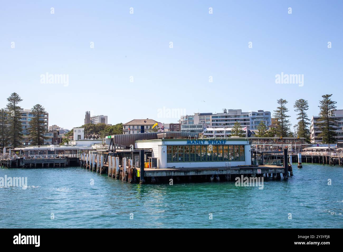 Manly Wharf, Manly in Sydney's northern beaches area Stock Photo - Alamy