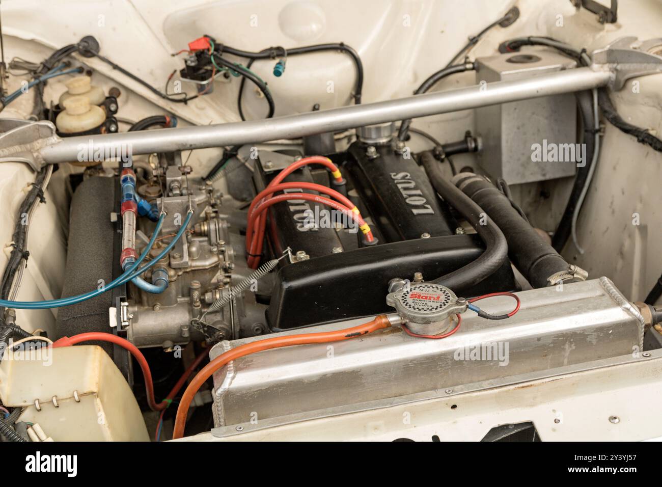 Lotus engine in a Ford Cortina Mark 1 rally car. Burnley Vintage ...