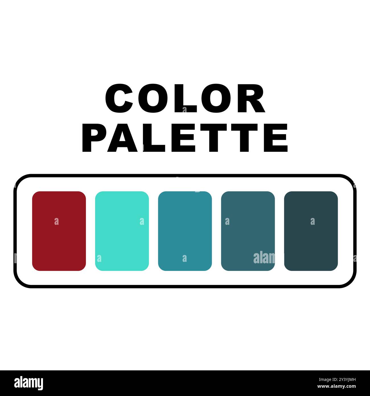 Vector illustration with palette. Color matching palette. Fashion Trend ...