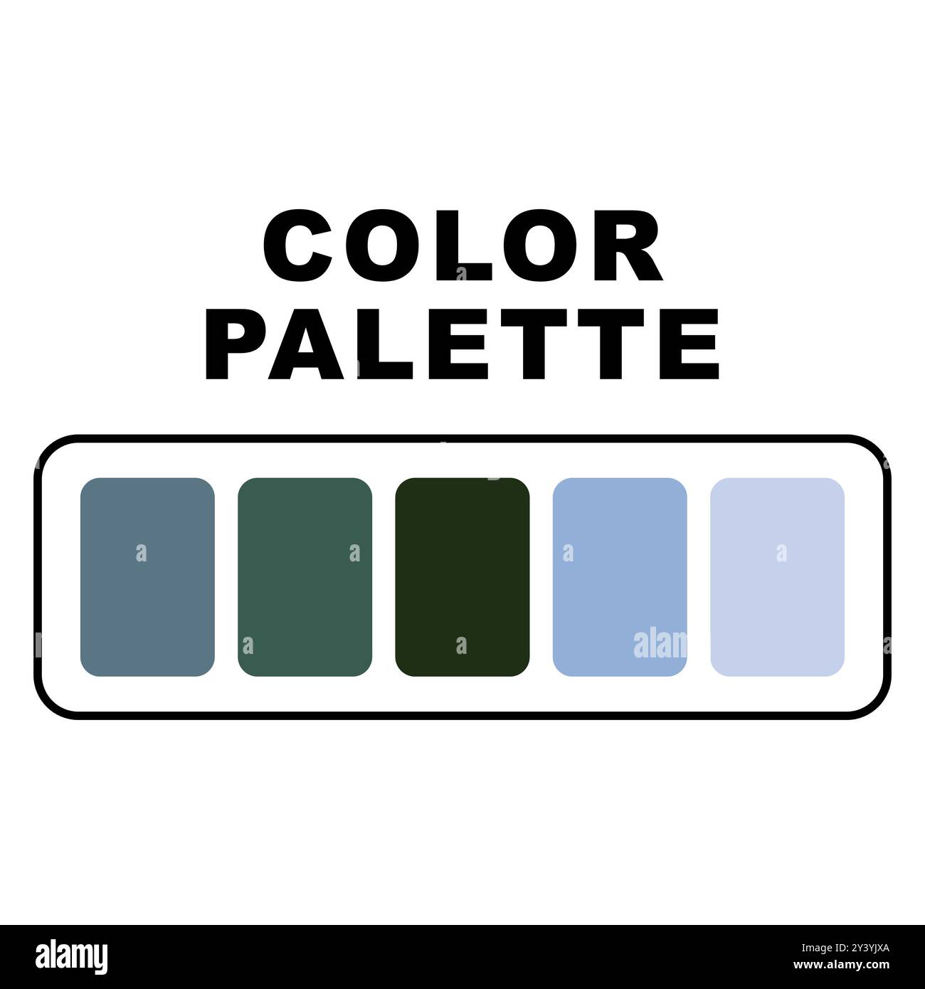 Vector illustration with palette. Color matching palette. Fashion Trend ...