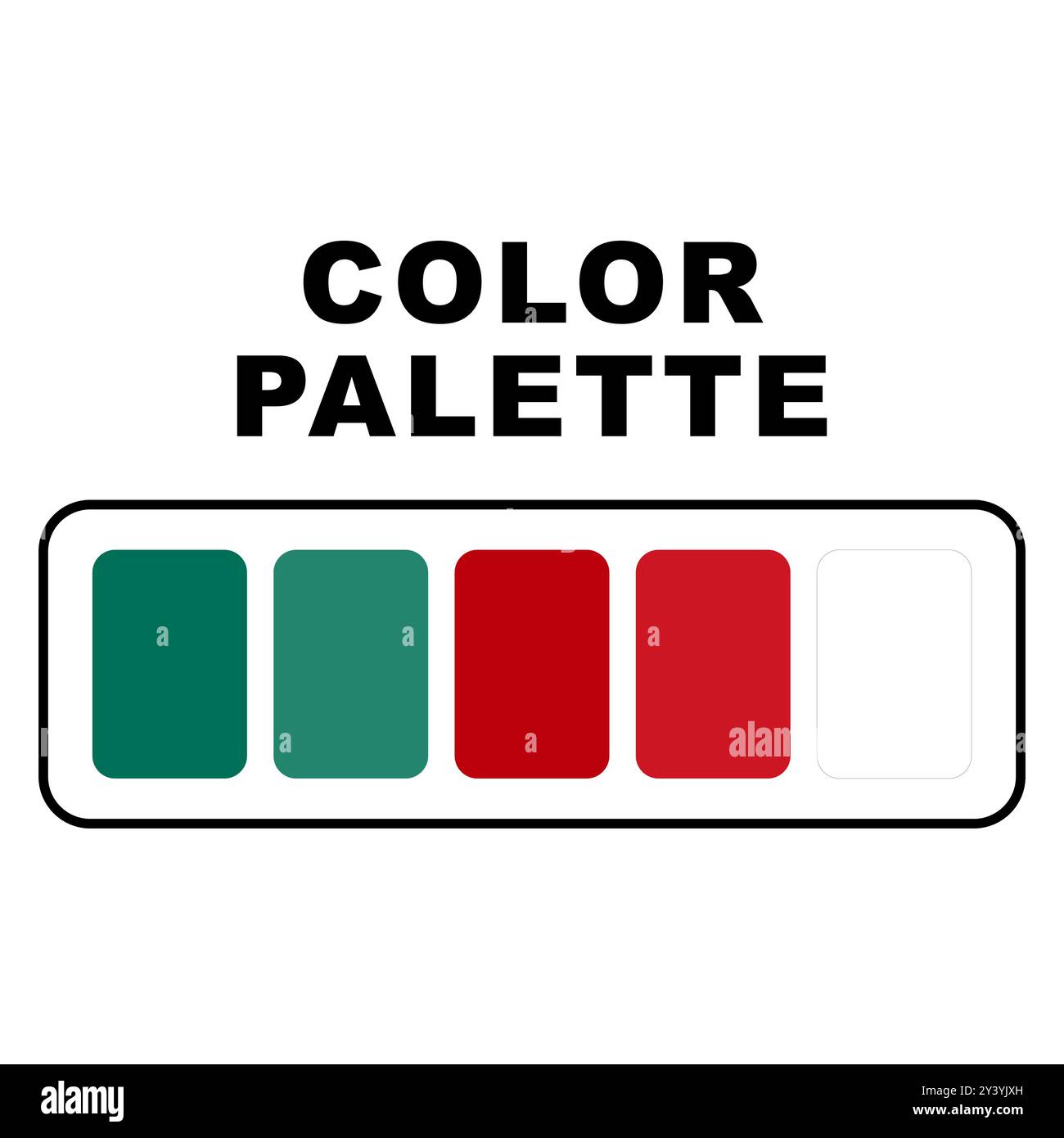 Vector illustration with palette. Color matching palette. Fashion Trend ...