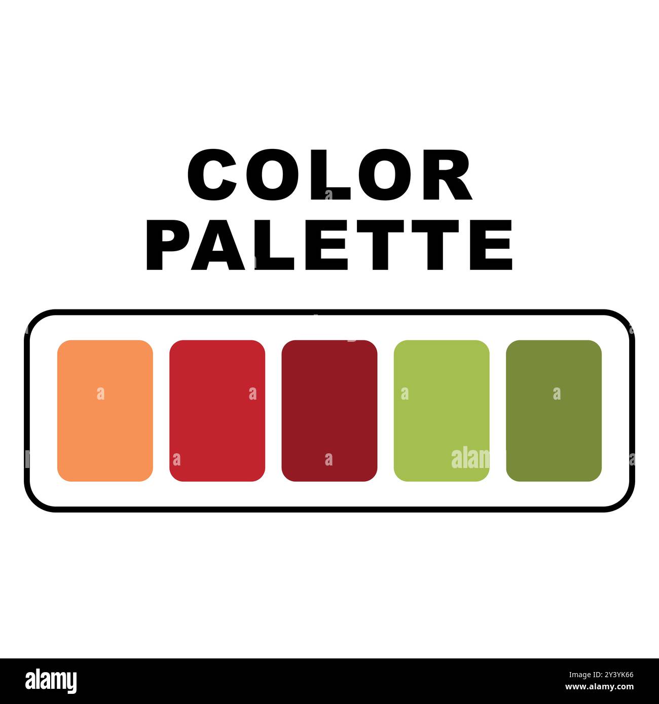 Vector illustration with palette. Color matching palette. Fashion Trend ...