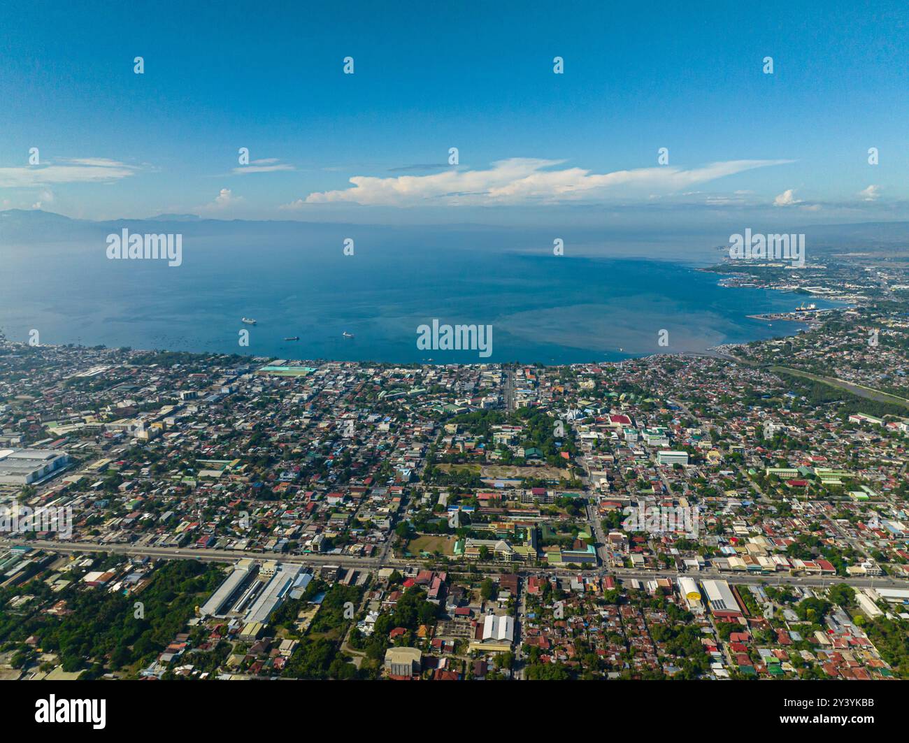 General Santos City view from above. Mindanao, Philippines. Cityscape ...