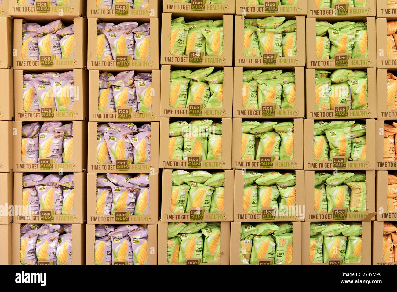 Boxes corn chips hi-res stock photography and images - Alamy