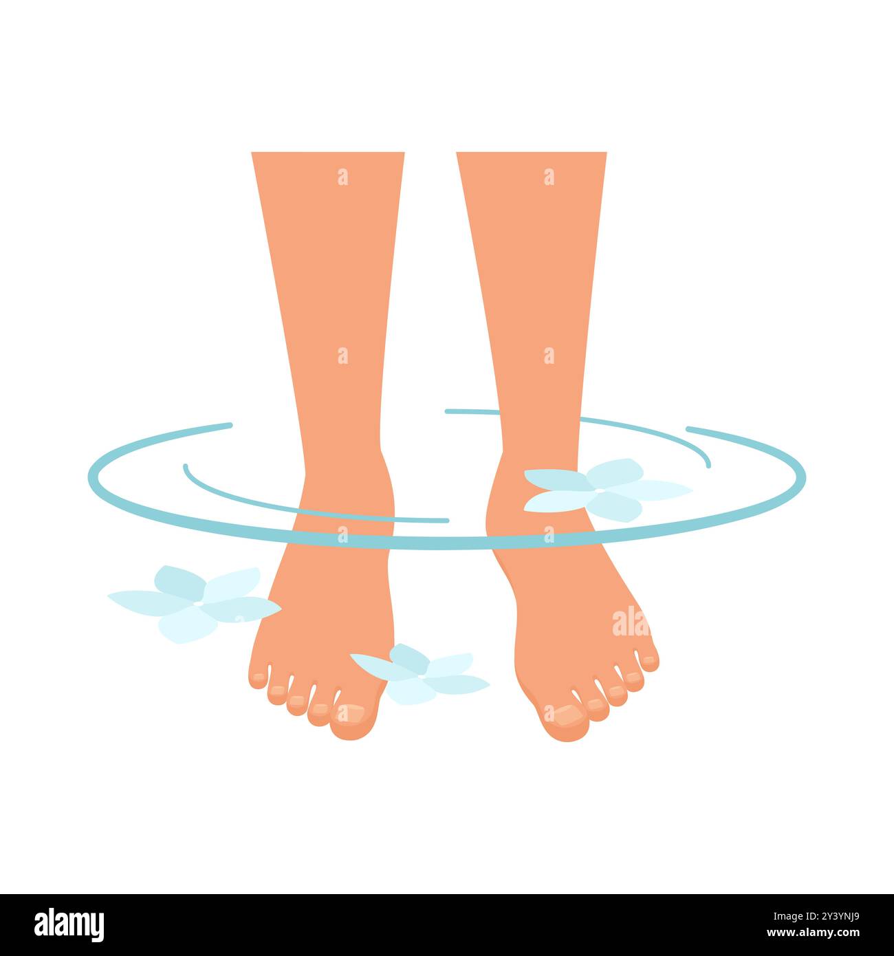 Soaking in spa Stock Vector Images - Alamy