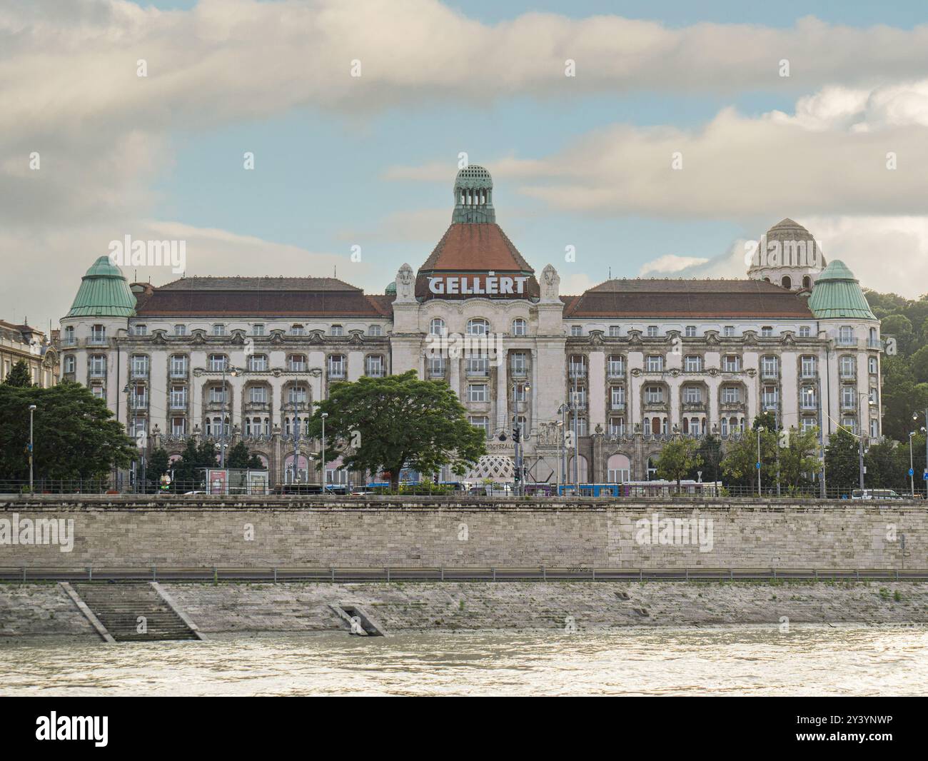 Historic Gellért Hotel with Neoclassical Architecture on the Danube ...